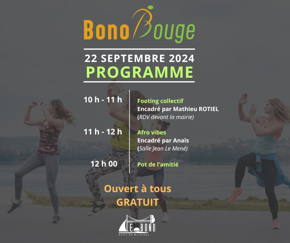 BONO’BOUGE – 22 septembre 2024 | Mairie Le Bono